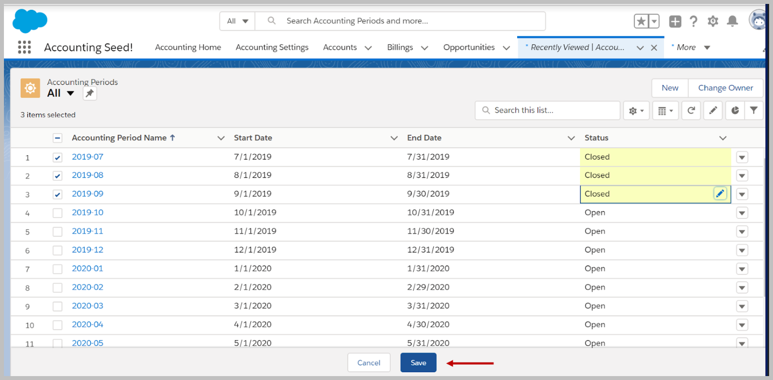 Open and Close Accounting Periods – Accounting Seed Knowledge Base