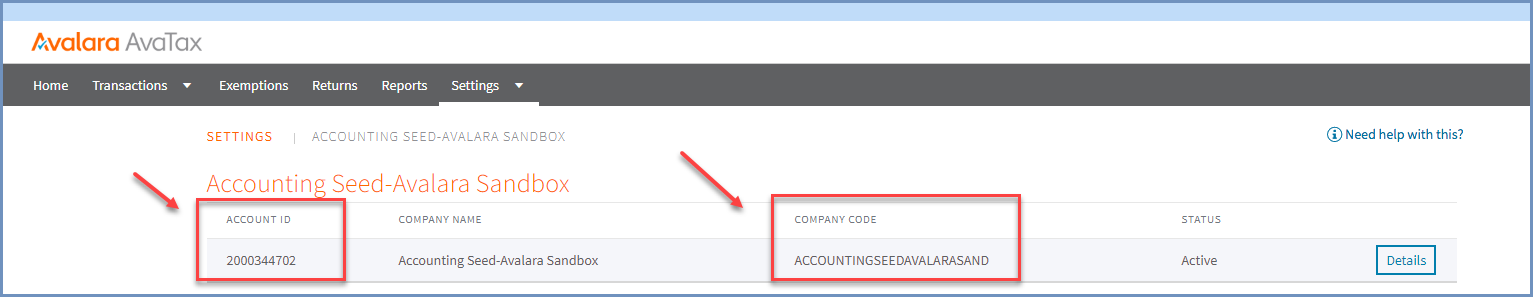 Set Up Avalara AvaTax Integration – Accounting Seed Knowledge Base